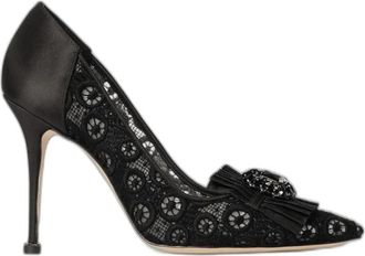 Manolo Blahnik Danceny Pump - - Shoes - Damen - Schwarzk - 39 EU