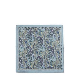 Eton Pochette imprim&eacute;e en soie