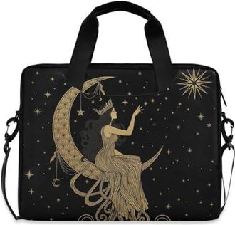Alaza Sac pour ordinateur portable de 40,6 &agrave; 15,6 pouces Motif Reine sur la lune dans le ciel &eacute;toil&eacute; - Sacoche pour ordinateur portable de 40,6 &agrave; 15,6 cm - 