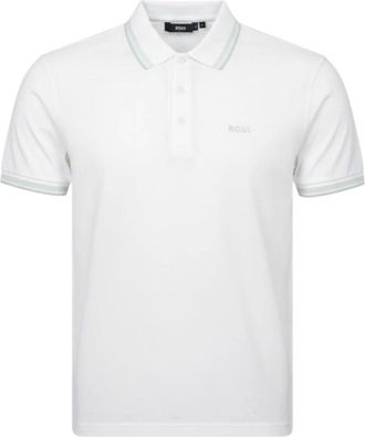 HUGO BOSS Homme, Tops, Blanc, Taille: XL Polo Coupe Standard