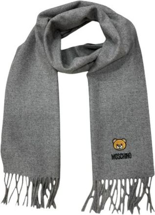 Moschino Sciarpa Ricamo - - Accessories - unisex - Grau - ONE SIZE