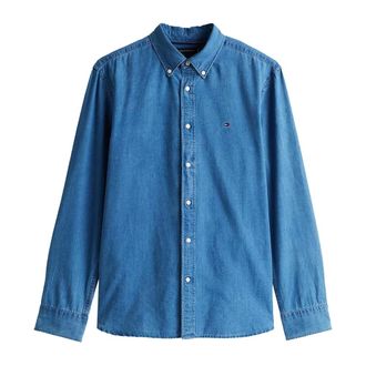 Tommy Hilfiger Homme, Chemises, Bleu, Taille: M Chemise Chambray Logo