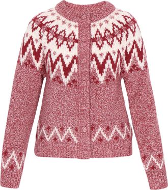 Dreimaster Dreimaster Strickjacke Frauen Burgunder mehrfarbig