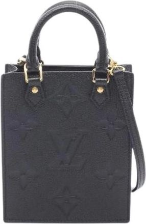 Louis Vuitton Pre-owned Petit Sac Plat Monogram Empreinte 2way bag - Femme - Pre-owned - Noir - Taille: ONE Size