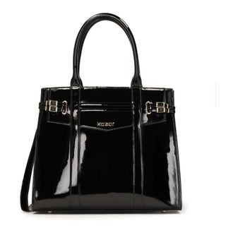 Kazar Lackierte starre Tasche - - Bags - Damen - Schwarzk - ONE SIZE