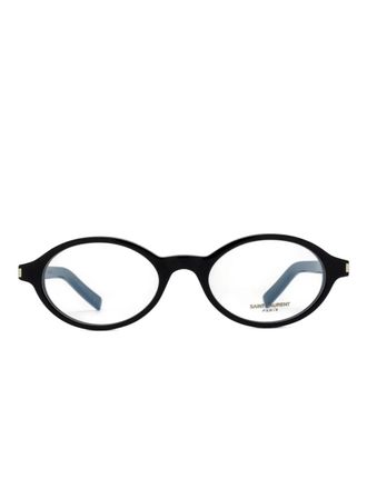 Saint Laurent Eyewear lunettes de vue Jeanne &agrave; monture ovale - Noir
