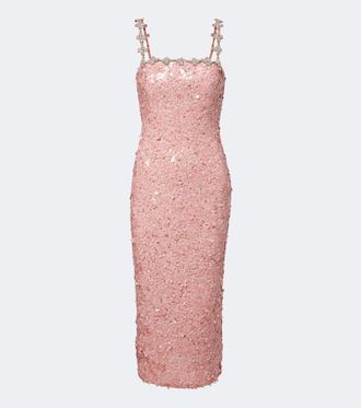 Rachel Gilbert Robe bustier Karter &agrave; ornements