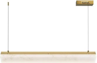 Maytoni Maytoni Petra Plafonnier suspendu de bar moderne en laiton 3000 K 2400 lm abat-jour blanc