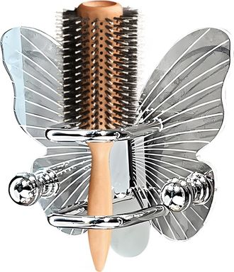 Generic Haarb&uuml;rstenhalter Wand-12x7x11cm Speicherregal, Leichter Kammorganisator, anhaltende Kleberhalterung mit Waschtischspiegeln | Raumsparer f&uuml;r Badezimme