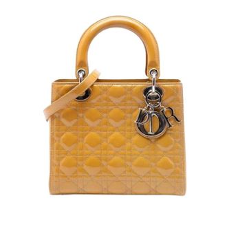 Dior Sac &agrave; main Lady Dior doccasion - Femme - Pre-owned - Jaune - Taille: ONE Size