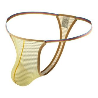 Generic String Homme sous Vetement Homme Sexy Érotique Jockstrap String Exotique Micro Stretch Ceinture Arc en Ciel Respirant Et Doux Idéal pour Usage Quotidi