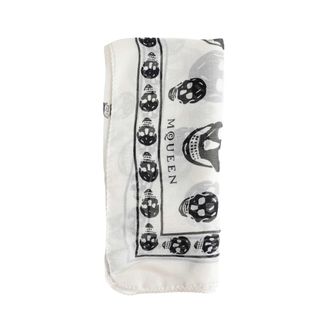 Alexander McQueen Classic Silk Chiffon Skull Scarf