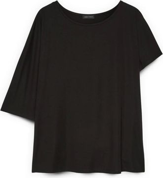 Fiorella Rubino Femme, Blouses et Chemises, Noir, Taille: 42 FR T-shirt &agrave; Manches Asym&eacute;triques