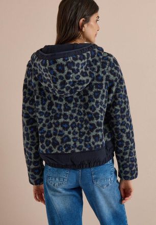 Cecil Fellimitatjacke mit Softshell-Details und Kapuze