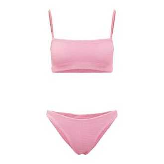 Hunza G Bandeau Bikini - - Swimwear - Damen - Rosa - ONE SIZE