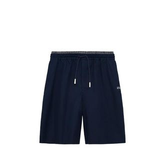 Loewe Short de bain &agrave; logo brod&eacute; en coton