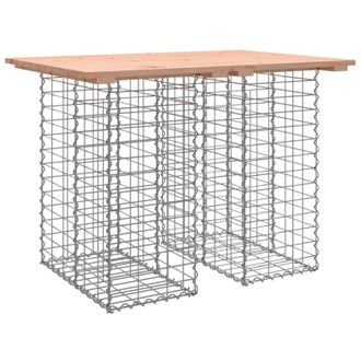 vidaXL Vidaxl - Banc de jardin design gabion 100x70x72cm bois massif de douglas