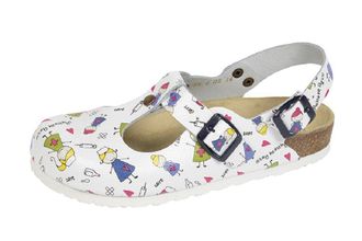 Weeger Wörishofer Weeger-Clog m. Fersenriemen weissSchwester Gr. 35