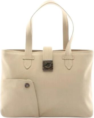 Ferragamo Damen, Pre-Owned, Beige, ONE SIZEGr&ouml;&szlig;e
