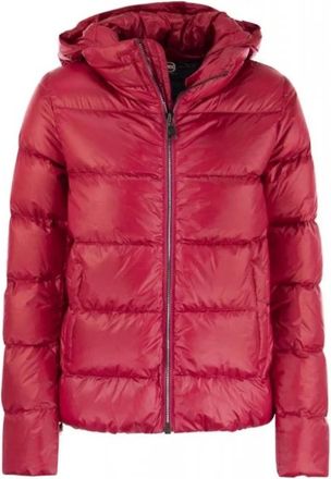 Colmar Femme, Vestes, Rouge, Taille: 40 FR Down Jacket With Detachable Hood