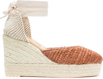 Maneb&igrave; Femme, Chaussures, Orange, Taille: 40 EU Espadrille compens&eacute;e haute