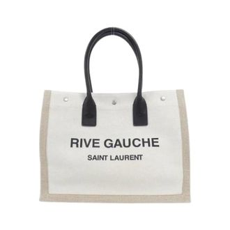 Saint Laurent Pre-owned Baumwoll-Leinen-Tote Bag - - Pre-owned - Damen - Beige - ONE SIZE