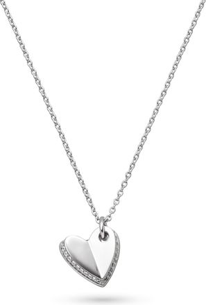 s.Oliver Necklace - Elegante Halskette aus poliertem 925er Silber - Silber - Ankerkette 45 cm - wasserfest & hautfreundlich
