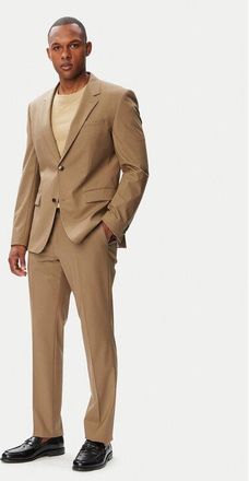 HUGO BOSS Anzug Henry-Getlin253X 50567894 Dunkelbeige Slim Fit