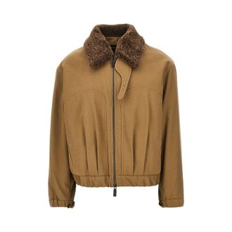 Emporio Armani Padded cotton canvas blouson Man 48