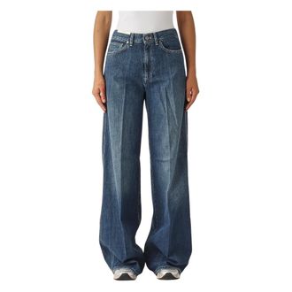 Pantaloni Torino Femme, Jeans, Bleu, Taille: W30 Wide Jeans
