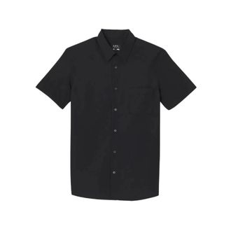 A.P.C. A.p.c., Homme, Chemises, Noir, Taille: XL Short Sleeve Chemises