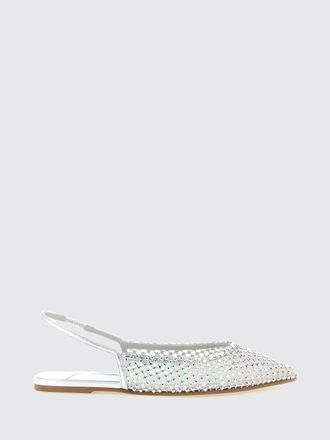 Le Silla Ballerines slingback Gilda en r&eacute;sille de nylon avec cristaux