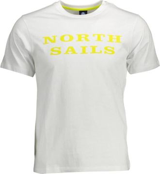 North Sails Logo Print Tee Casual Stil - - Tops - Herren - Wei&szlig; - 2XL