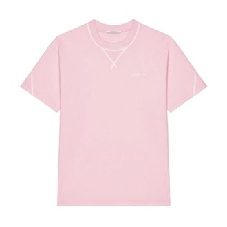Givenchy Couture Naht Kontraststich T-Shirt - - Tops - Herren - Rosa - S