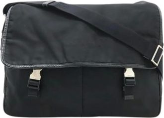 Prada unisex, Pre-owned, Noir, Taille: ONE Size Sac bandouli&egrave;re en nylon vintage Pre-owned