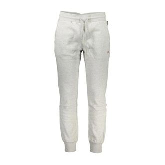 Napapijri Graue Baumwoll-Straight-Leg-Hose - - Trousers - Herren - Grau - 3XL