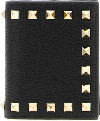 Valentino Garavani Femme, Accessoires, Noir, Taille: ONE Size Petit Portefeuille Rockstud