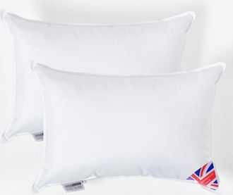 Homescapes Super-Mikrofaser Füllkissen 30x40 cm - 2er-Set Kissen wie Daunen, hypoallergene Kissenfüllung/Innenkissen für Dekokissen wie Sofakissen & Bettkissen o