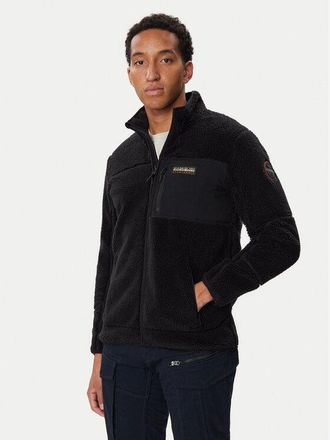 Napapijri Fleecejacke Yupik NP0A8AZU Schwarz Regular Fit