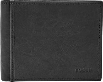 Fossil Brieftasche f&uuml;r Herren Ingram, Leder Bifold schwarz 11,43 cm L x 1,9 cm B x 8,89 cm H ML3784001