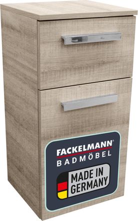 Fackelmann Unterschrank A-VERO/gedämpfte Scharniere und Soft-Close-System/Maße (B x H x T): ca. 35 x 69 x 32 cm/hochwertiger Schrank fürs Badezimmer/Korpus: Brau