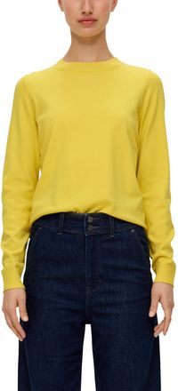 s.Oliver Damen Pullover Langarm Yellow 36