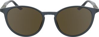 Calvin Klein Unisex Adult Sunglasses CK24539S - Azure with Solid Light Brown Lens