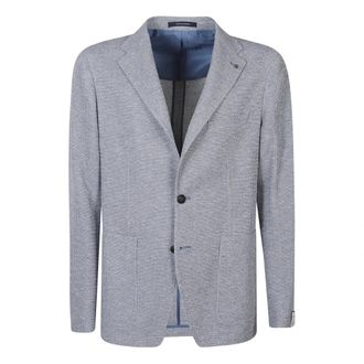 Tagliatore Sakko mit fallendem Revers - - Jackets - Herren - Blau - XL
