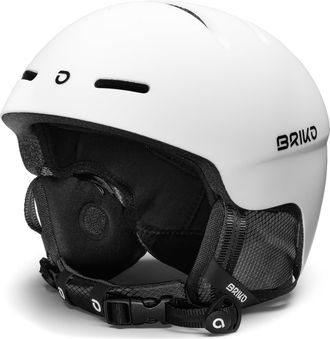 Briko Unisex - Erwachsene Helm Helmet, MATT White, M