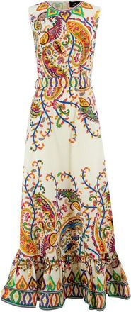 Etro Femme, Robes, Multicolore, Taille: 40 FR Long Sleeveless Maxi Dress