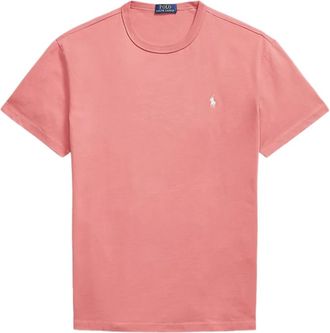 Polo Ralph Lauren Homme, Tops, Rouge, Taille: XL Sscnm6 Short Sleeve T-Shirt