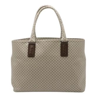 Bottega Veneta Pre-owned Marcopolo Coated Canvas Tote Bag - - Pre-owned - Damen - Grau - ONE SIZE