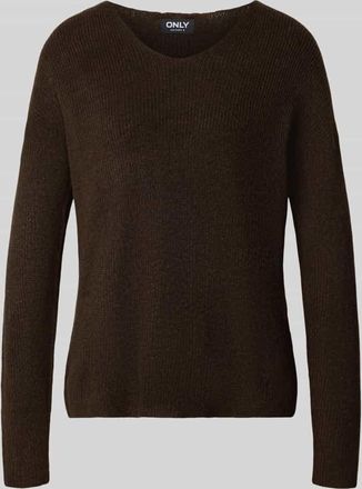 Only Regular Fit Pullover mit V-Ausschnitt Modell CAMILLA