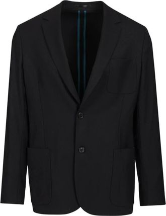 Paul Smith Blazer en Laine Non Doubl&eacute; - Homme - Vestes - Noir - Taille: 2XL